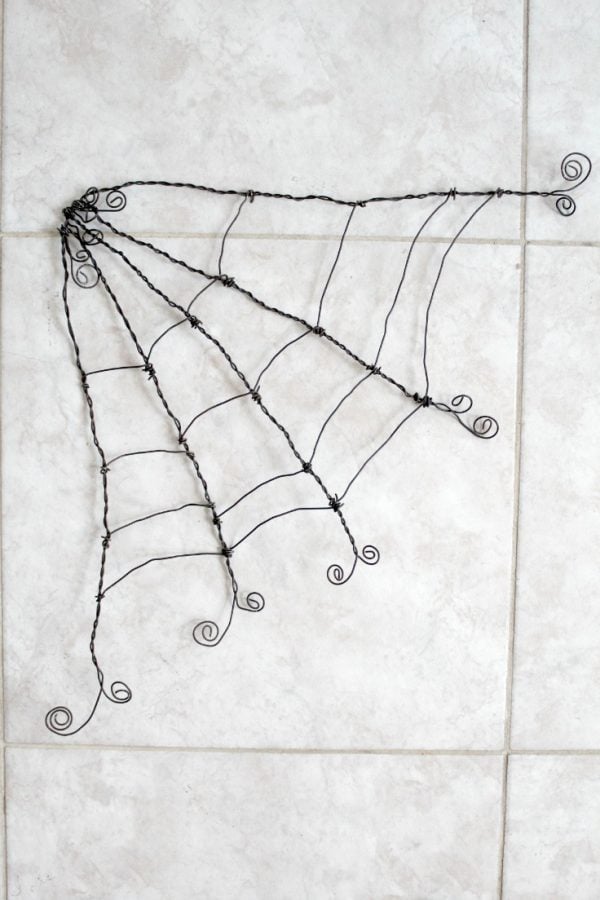 Spooky & Cute DIY Spider Web With Wire - Easy Peasy Creative Ideas