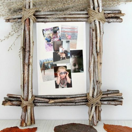 Twig Frame Rustic Home Decor - Easy Peasy Creative Ideas