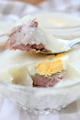 Pork Jelly Recipe with egg, garlic and carrot