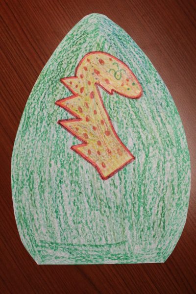 Paper Dinosaur Egg Kids Craft Tutorial