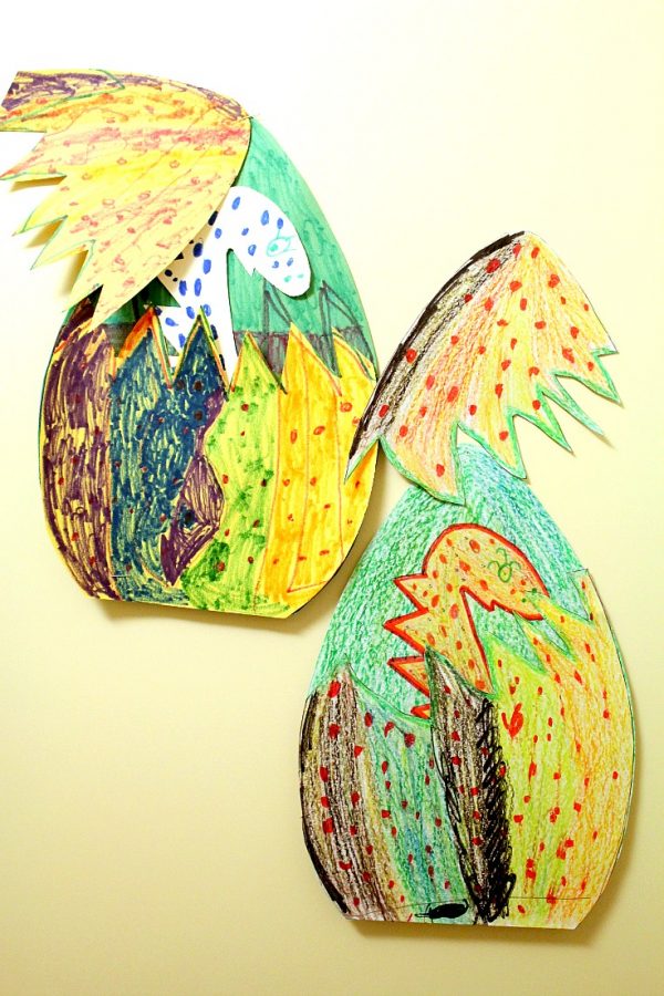 Paper Dinosaur Egg Kids Craft Tutorial