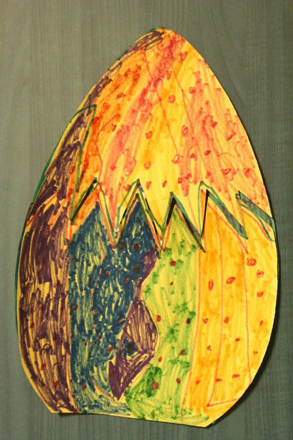 Paper Dinosaur Egg Kids Craft Tutorial