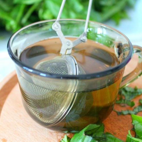 How To Make Basil Tea With Fresh Ginger, Lemon Juice & Honey