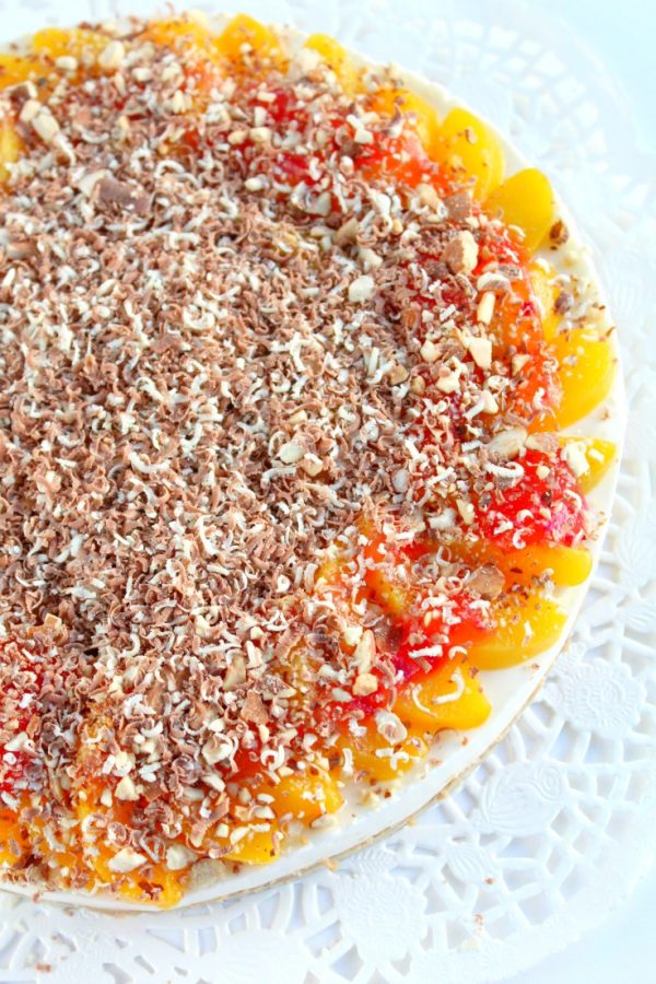 Peach Raspberry Cheesecake Recipe No Bake