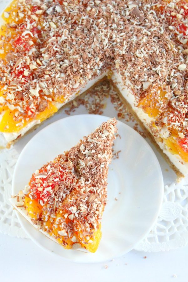 Peach Raspberry Cheesecake Recipe No Bake