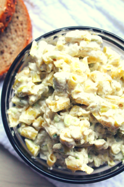 Yellow Bean Salad With Garlic And Homemade Mayonnaise