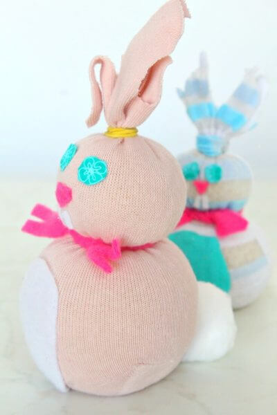 Sock Bunny Craft For Easter | Easy Peasy Creative Ideas