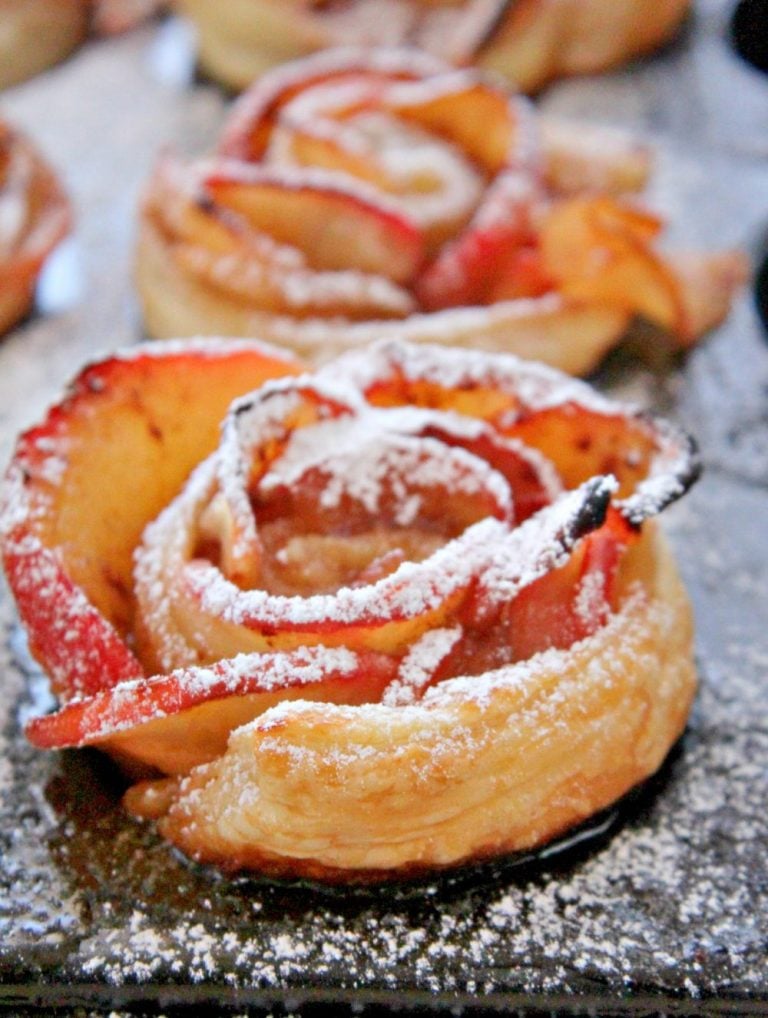 Apple Roses Recipe In Puff Pastry - Easy Peasy Creative Ideas