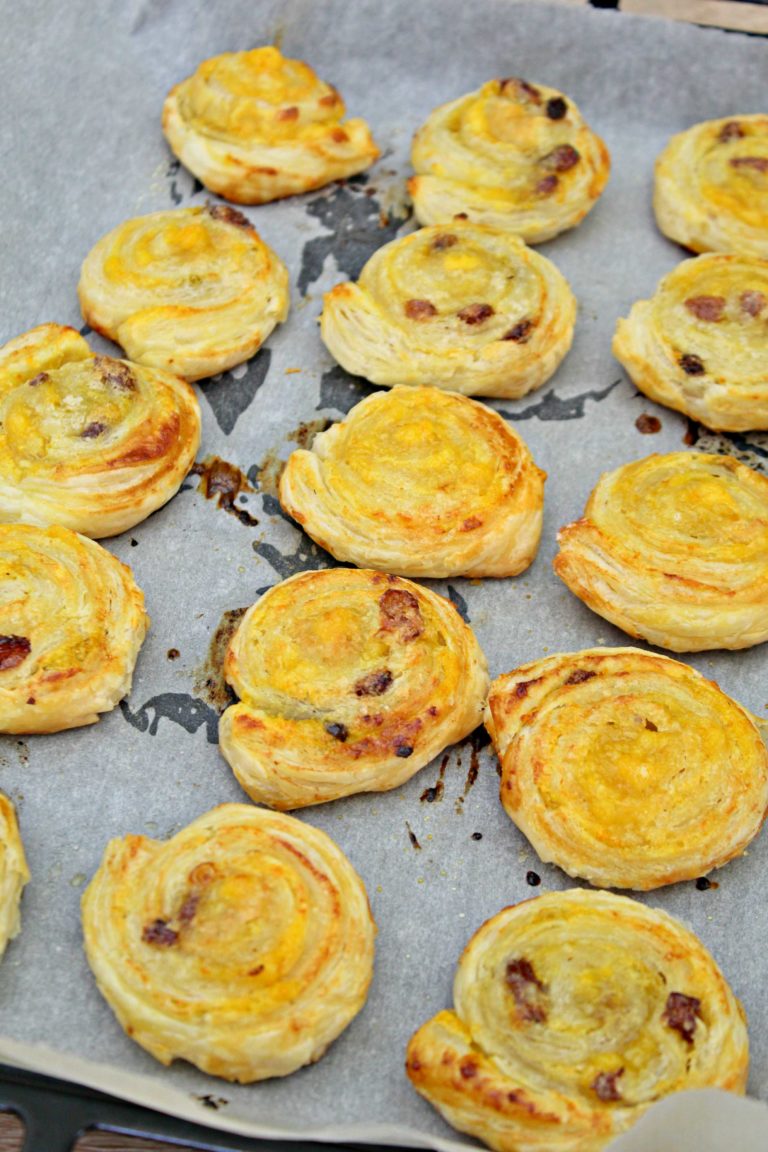 Orange Pinwheels With Orange Lemon Marmalade In Puff Pastry