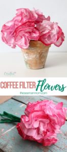 Coffee Filter Flowers, Inexpensive And Easy Home Decor