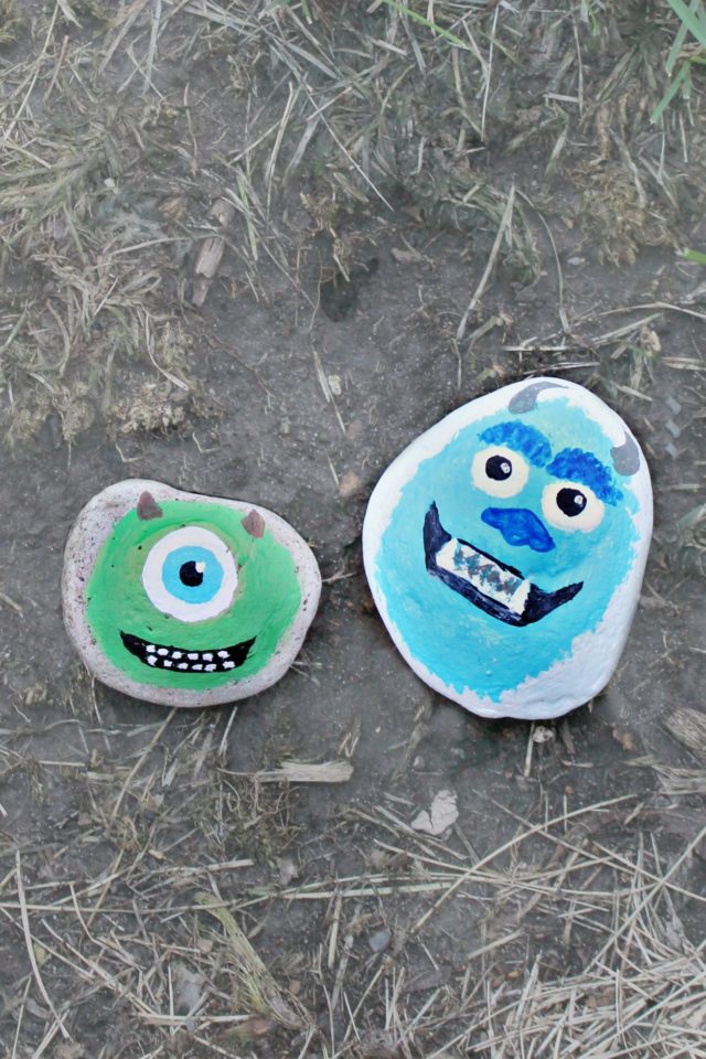 Monster Painted Rocks, Fun & Easy Craft For Kids Or Garden