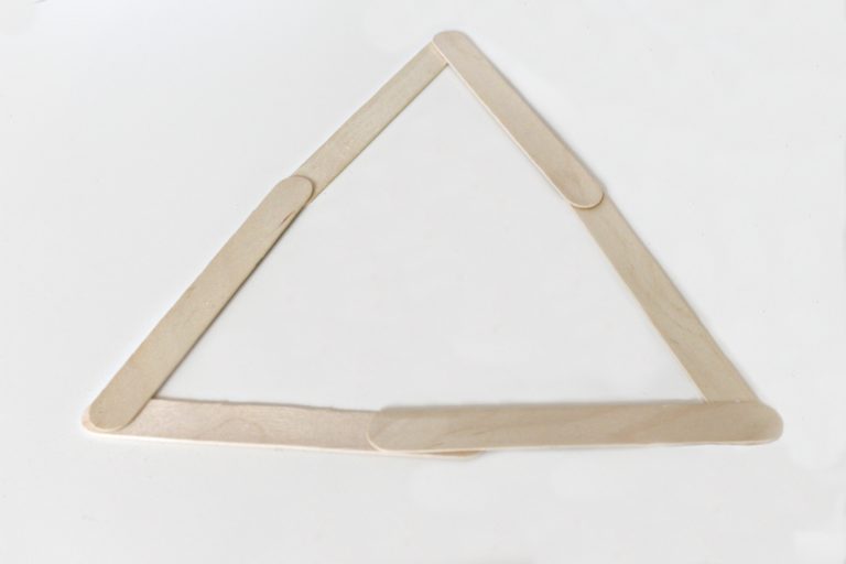 Stick Shelves Craft, Easy And Fun Geometric Wall Decor Idea