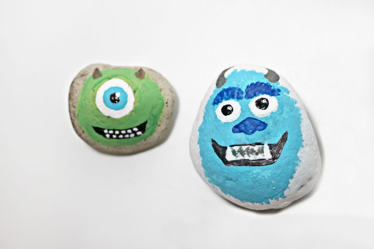 Monster Painted Rocks, Fun & Easy Craft For Kids Or Garden