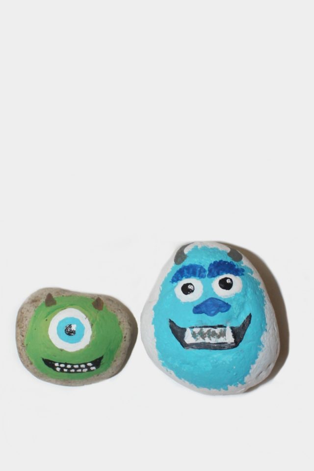 Monster Painted Rocks, Fun & Easy Craft For Kids Or Garden
