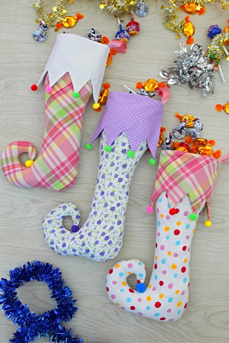 Adorable Easy to Sew Elf Stocking Pattern - Easy Peasy Creative Ideas