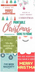 Christmas Printables Cheerful, Cute & Fun Home Decor