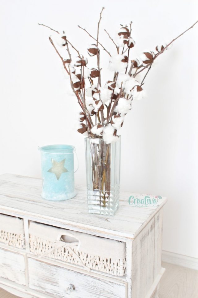 DIY Cotton Branches Farmhouse Décor - Easy Peasy Creative Ideas