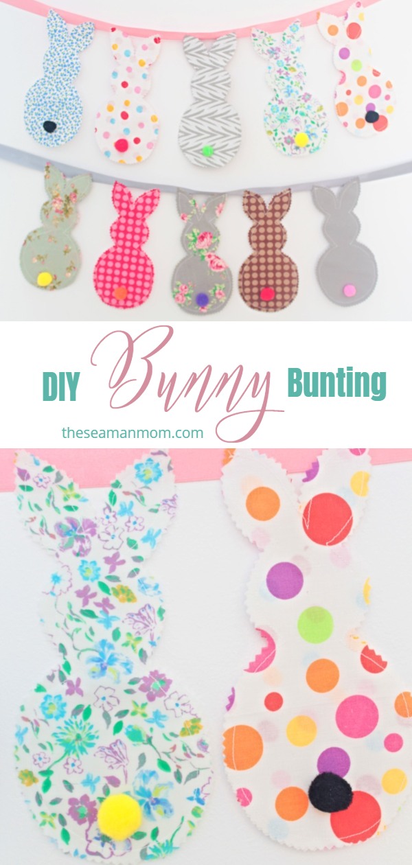 Bunny Banner For Easter Adorable Scrap Fabric Project