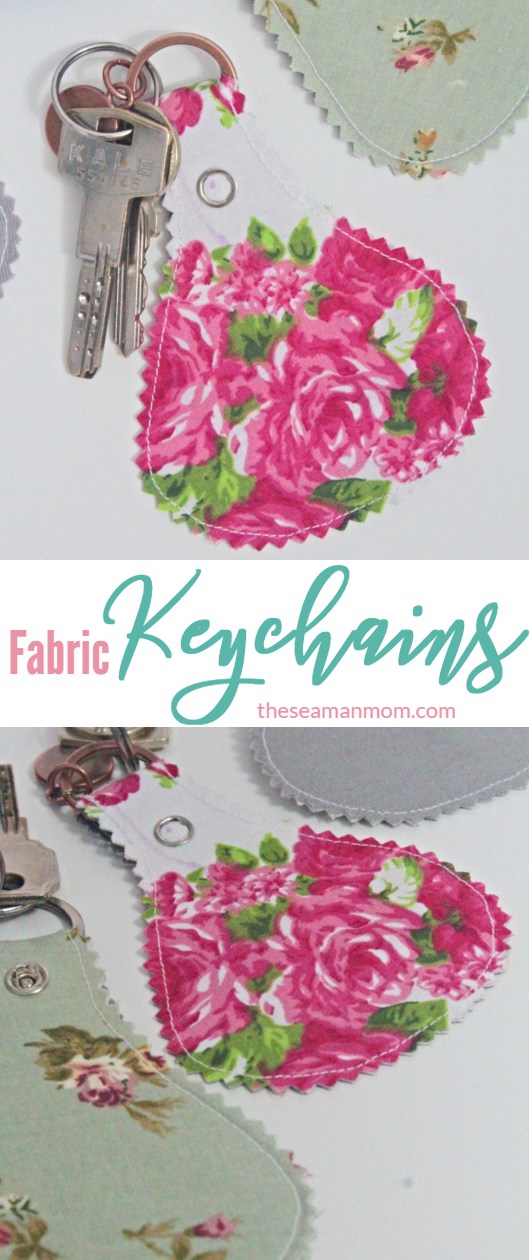 Fabric Keychains With Snaps Beginner Sewing Tutorial