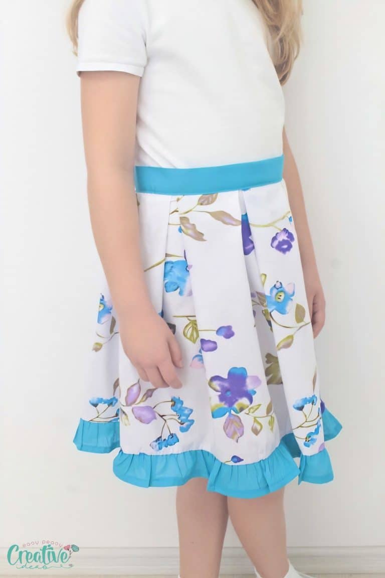 Easy Box Pleated Skirt Sewing Tutorial - Easy Peasy Creative Ideas