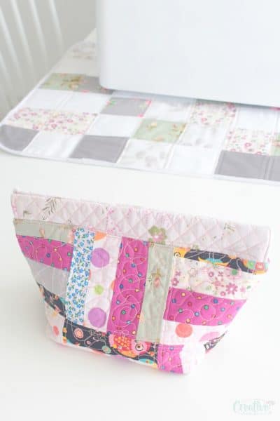 Quilted Snap Bag Tutorial From Small Fabric Scraps