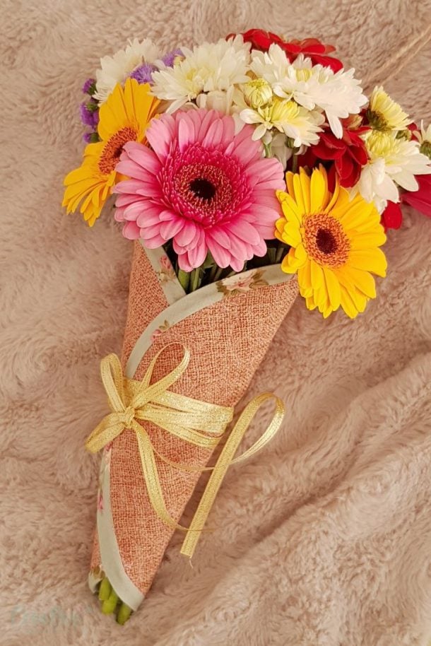 CONE HANGING BASKET Sewing Tutorial - Easy Peasy Creative Ideas