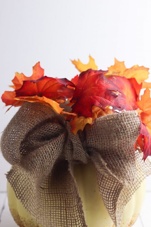 Pumpkin Vase, 15 Minutes Table Centerpiece - Easy Peasy Creative Ideas