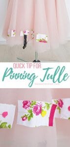 How To Pin Tulle So The Pins Stay Put And Visible