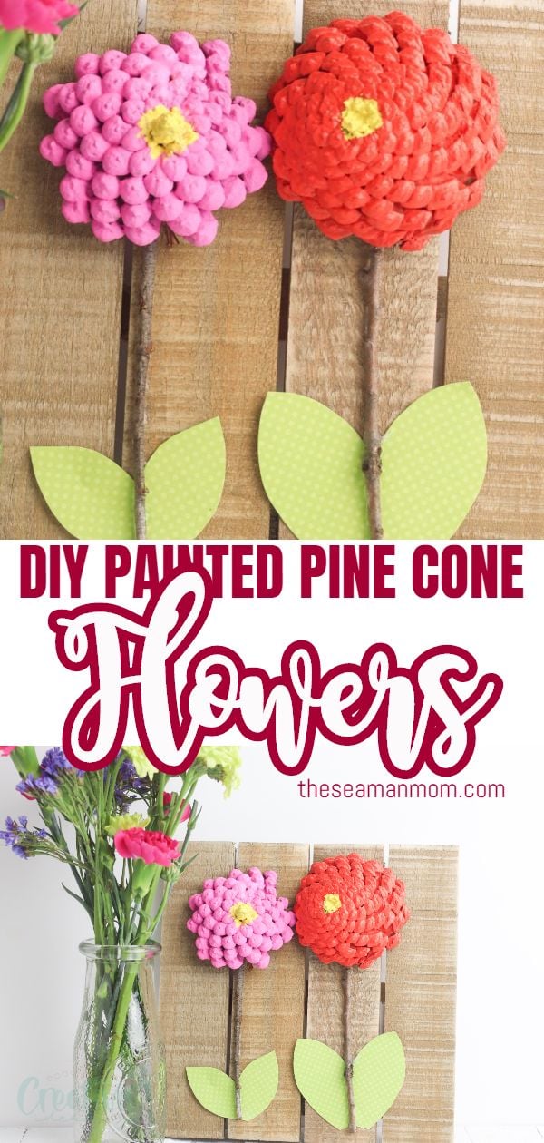 DIY Pine Cone Flowers Decor | Easy Peasy Creative Ideas