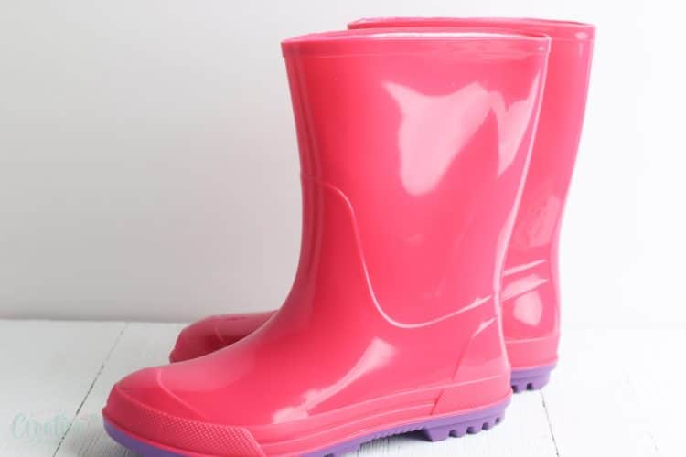 Rain Boots Vase Spring Decor | Easy Peasy Creative Ideas