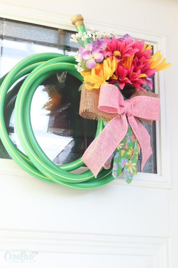 Garden Hose Wreath DIY | Easy Peasy Creative Ideas