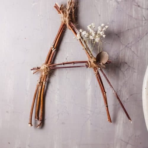 Twig Letter Rustic Home Décor Idea - Easy Peasy Creative Ideas