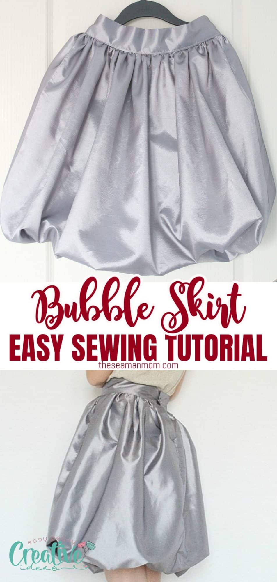 Easy BUBBLE SKIRT Sewing Tutorial - Easy Peasy Creative Ideas