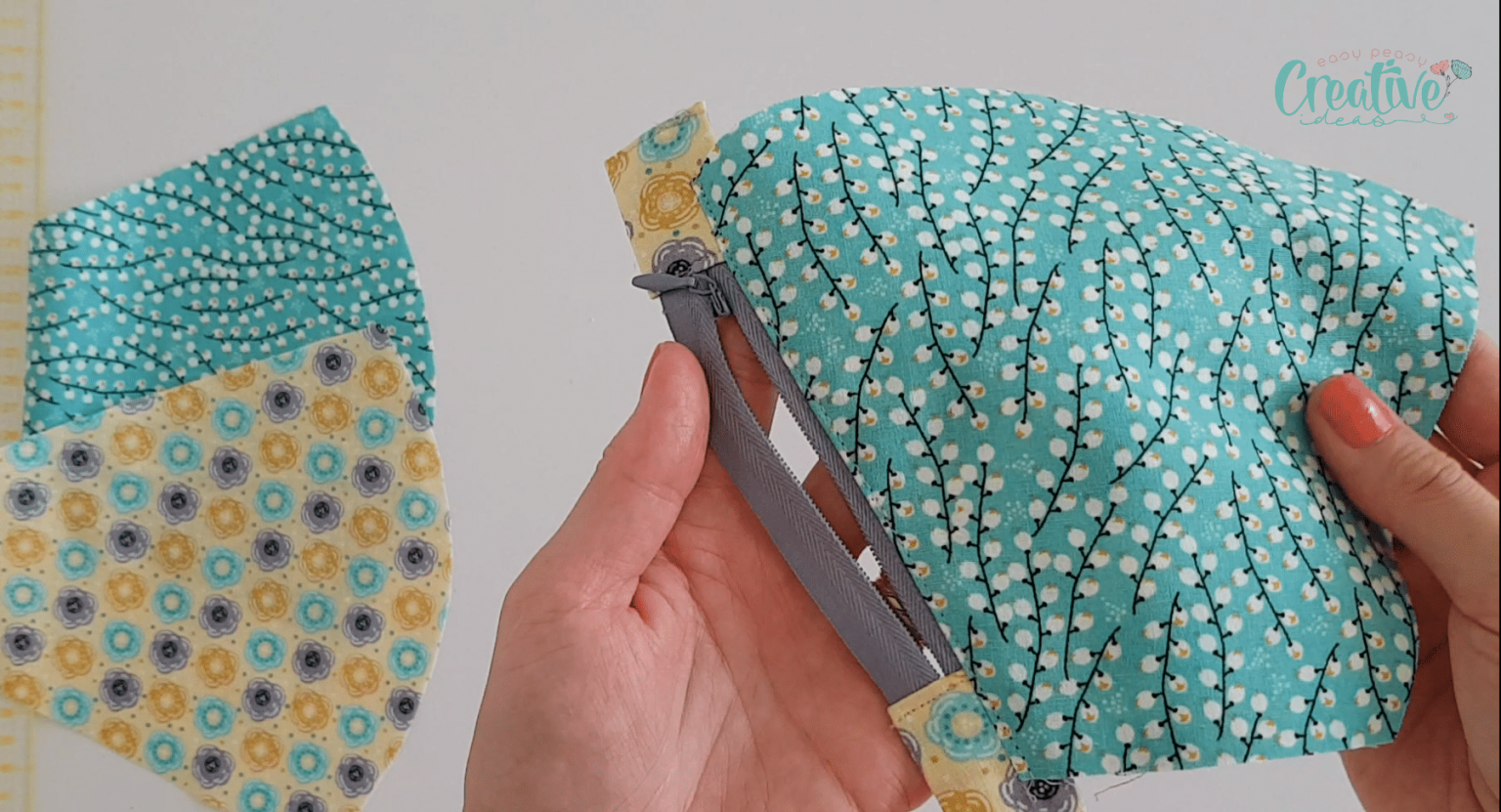 Face Mask Pouch Sewing Pattern - Easy Peasy Creative Ideas