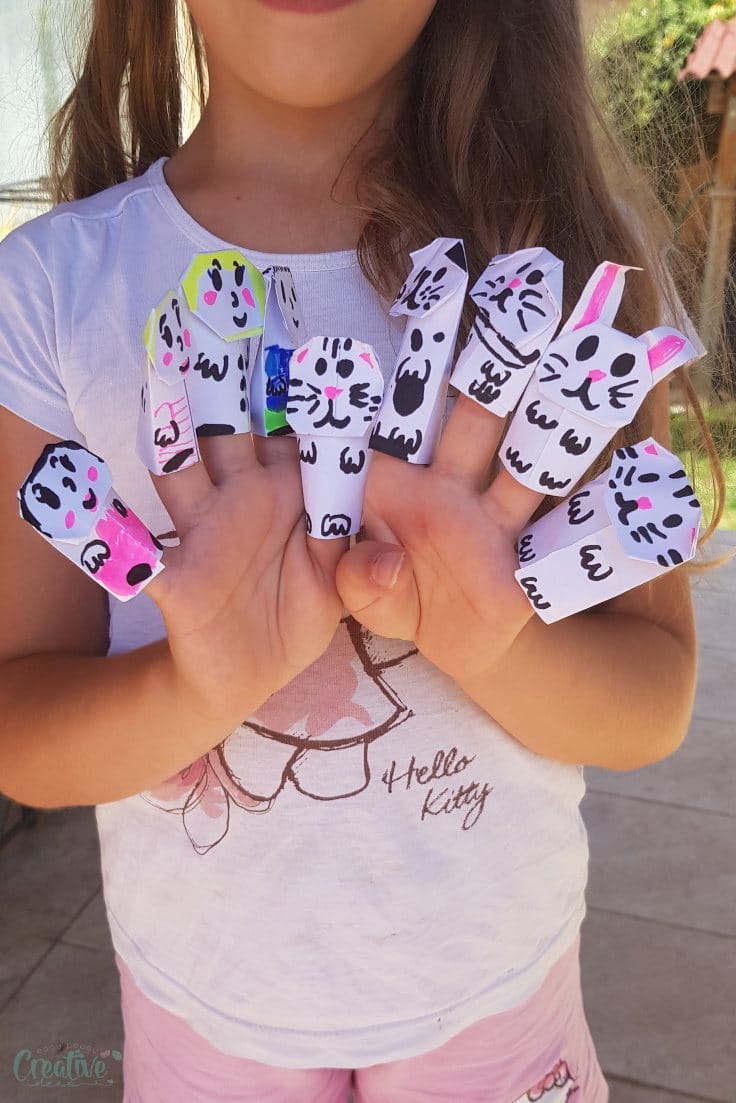 Paper Finger Puppets Craft Easy Peasy Creative Ideas