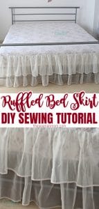Easiest Way To Sew A DIY Bed Skirt - Easy Peasy Creative Ideas