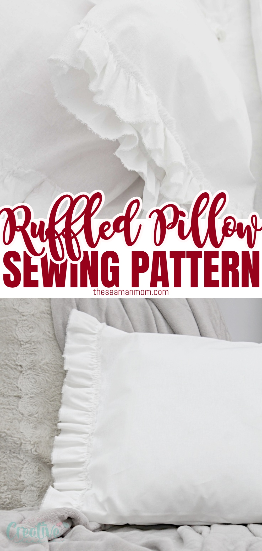Ruffled Pillow Case Easy Sewing Tutorial - Easy Peasy Creative Ideas