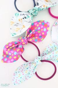 Easy 10 Minutes Knotted Hair Ties Sewing Pattern - Easy Peasy Creative ...
