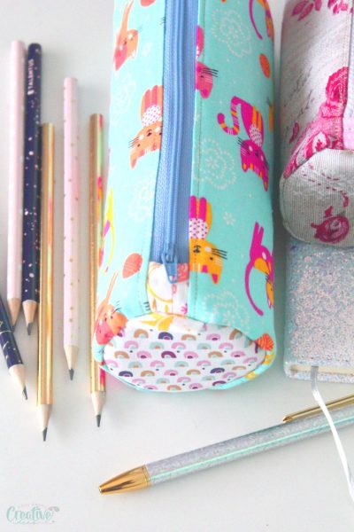 Easy Adorable Round Pencil Case Pattern - Easy Peasy Creative Ideas