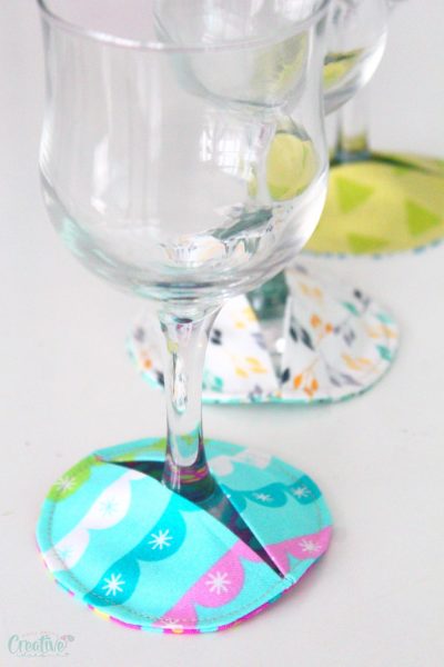 DIY Fabric Coasters For Wine Glasses - Easy Peasy Creative Ideas