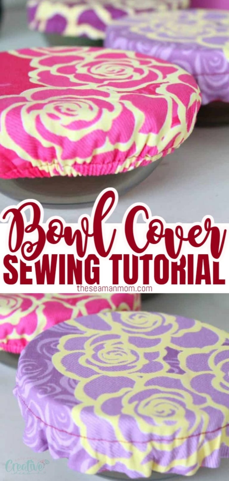 You'll Love Sewing These Fabric Bowl Covers - Easy Peasy Creative Ideas