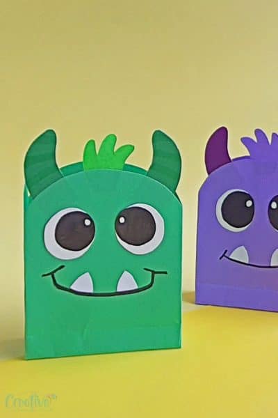 Monster HALLOWEEN PAPER BAGS Craft - Easy Peasy Creative Ideas