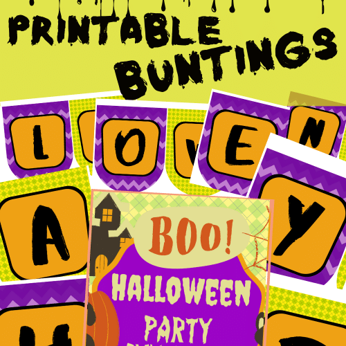 Printable HAPPY HALLOWEEN BANNER - Easy Peasy Creative Ideas