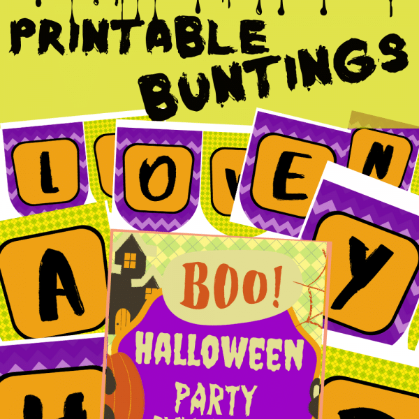 Printable HAPPY HALLOWEEN BANNER - Easy Peasy Creative Ideas