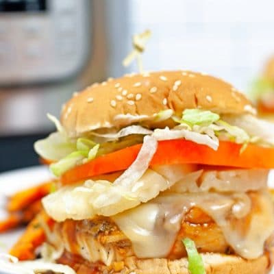 INSTANT POT TERIYAKI CHICKEN Burger - Easy Peasy Creative Ideas