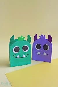 Monster HALLOWEEN PAPER BAGS Craft - Easy Peasy Creative Ideas