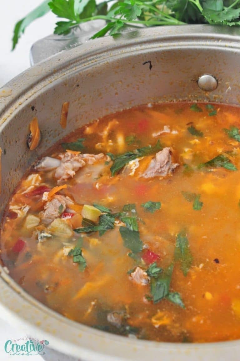 Savory Pork Rib Soup With Egg Noodles - Easy Peasy Creative Ideas