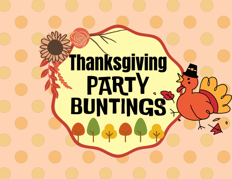 Printable THANKSGIVING BANNER - Easy Peasy Creative Ideas