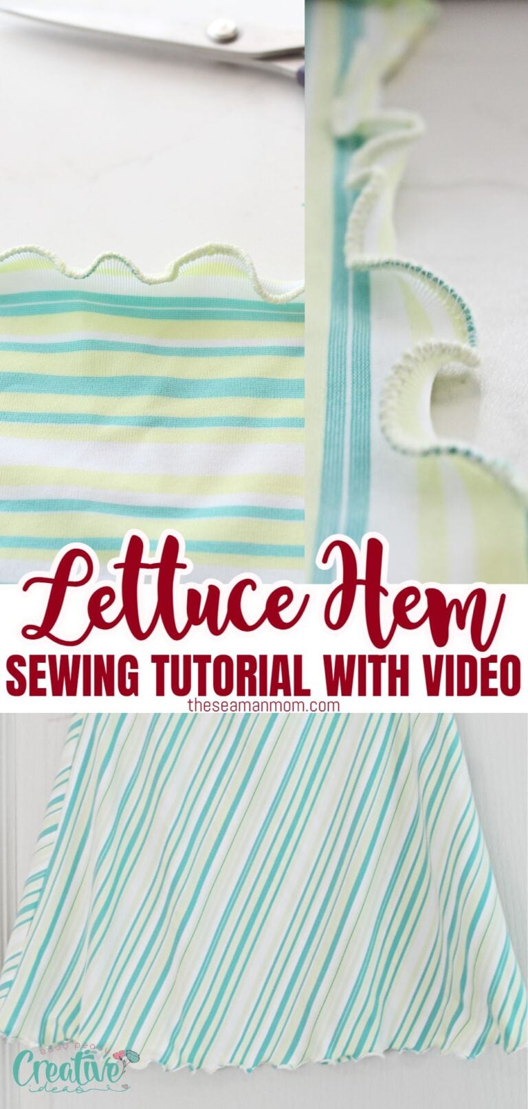 How to Sew a Lettuce Hem, with Video Tutorial - Easy Peasy Creative Ideas