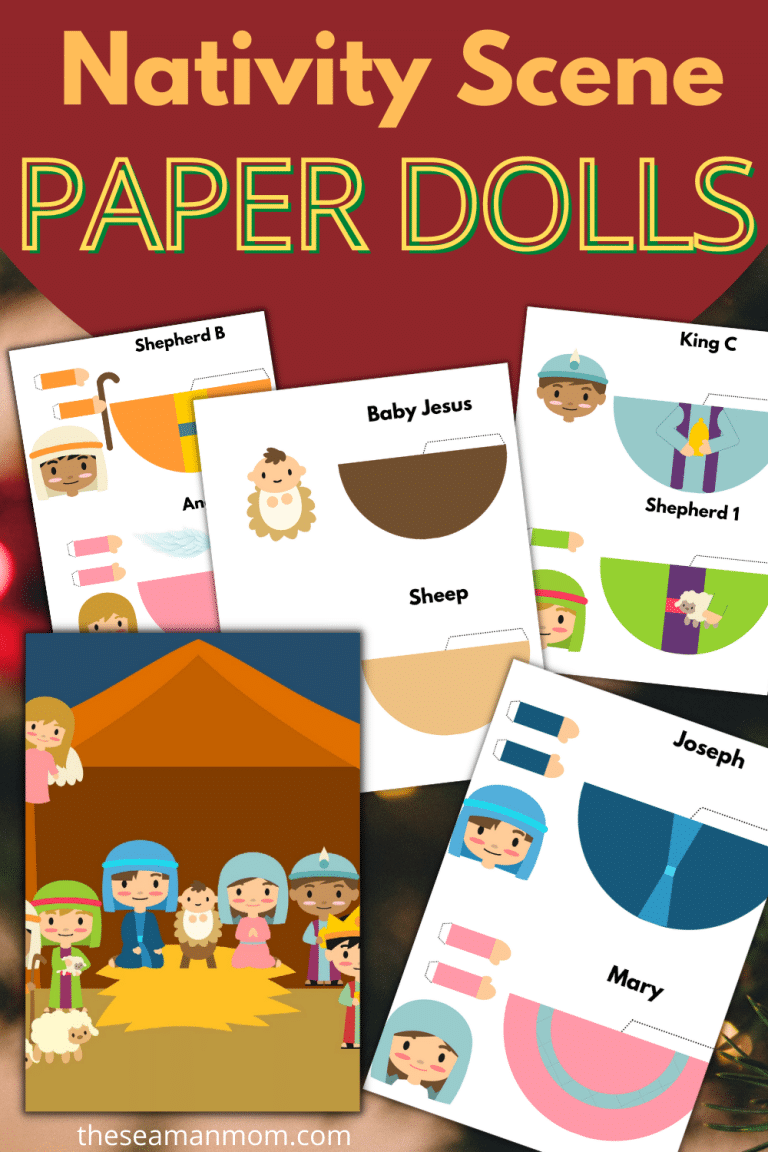 10 Easy Nativity PRINTABLE PAPER DOLLS - Easy Peasy Creative Ideas